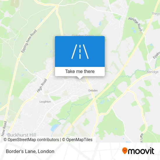 How to get to Border's Lane, Loughton (Essex) by bus, Tube or train?