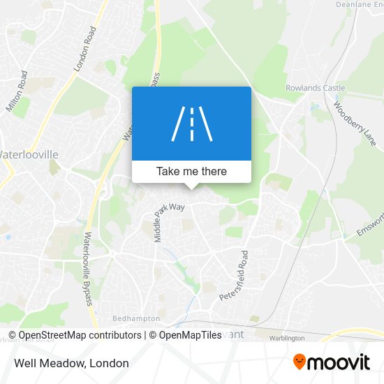 How to get to Well Meadow, Havant by bus or train?