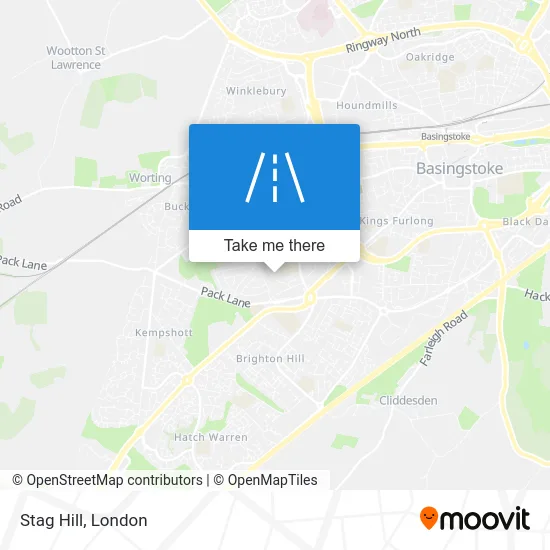 How to get to Stag Hill, Basingstoke by bus or train?