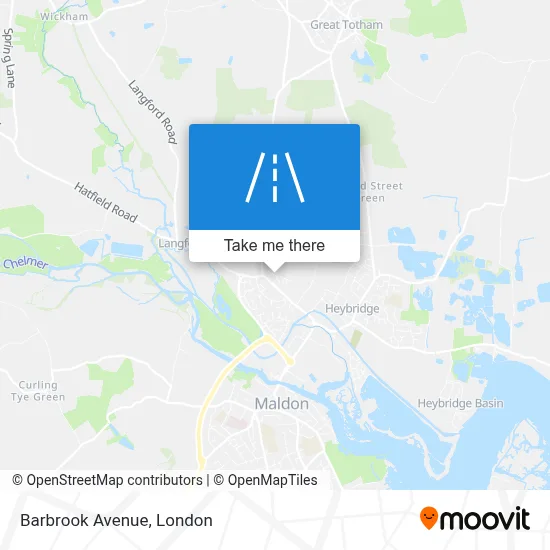 How to get to Barbrook Avenue, Maldon by bus?