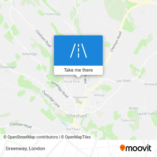 How to get to Greenway, Chesham (Bucks) by bus, train or Tube?