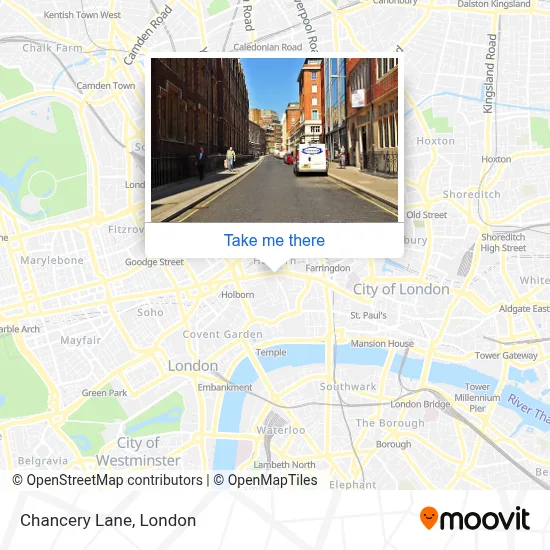 How to get to Chancery Lane, City Of London by bus, Tube or train?