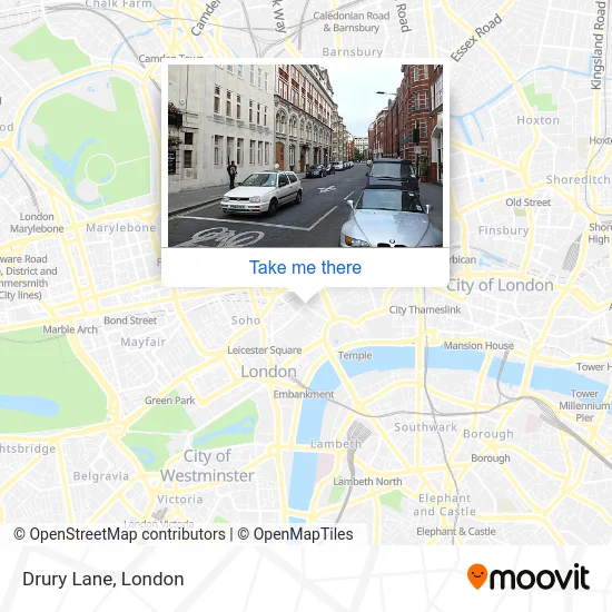How to get to Drury Lane, Covent Garden by bus, Tube, train or DLR?