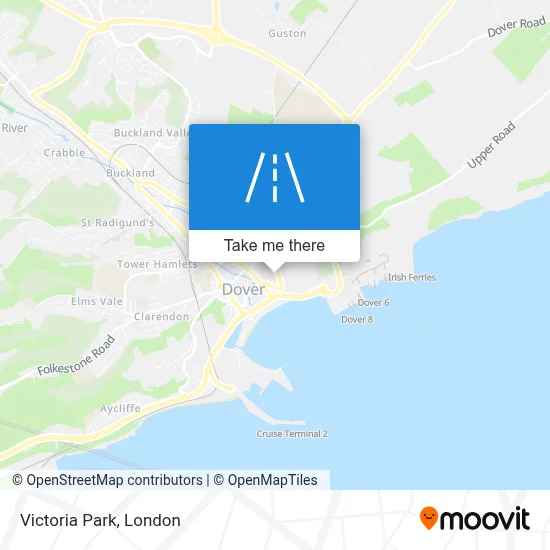 How to get to Victoria Park, Dover by train?