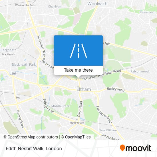 How to get to Edith Nesbit Walk, Eltham by bus or train?
