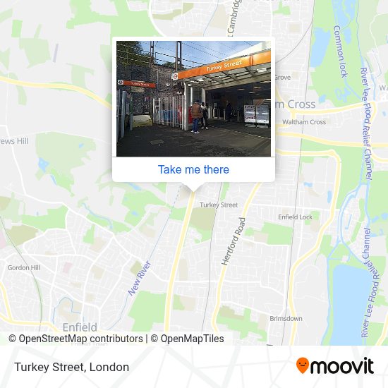 How to get to Turkey Street, Enfield Lock by bus, train or Tube?