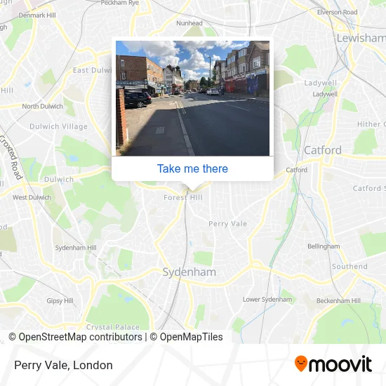 How to get to Perry Vale, Forest Hill by bus, train or DLR?