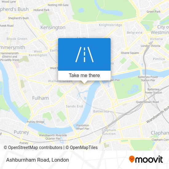 How to get to Ashburnham Road, Fulham by bus, train or Tube?