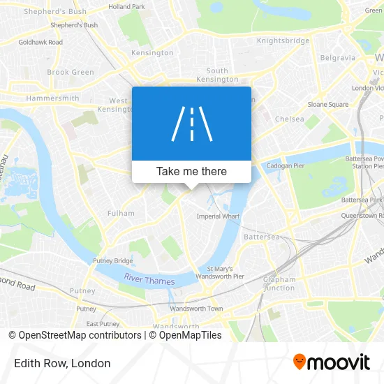 How to get to Edith Row, Fulham by bus, Tube or train?