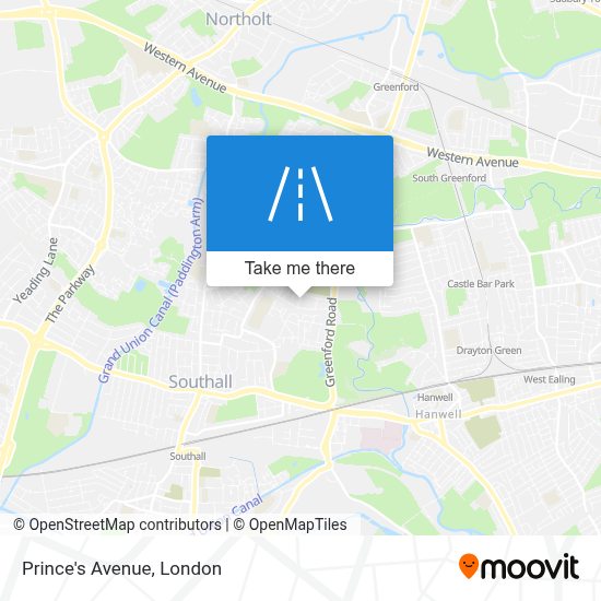 How to get to Prince's Avenue, Greenford by bus, Tube or train?