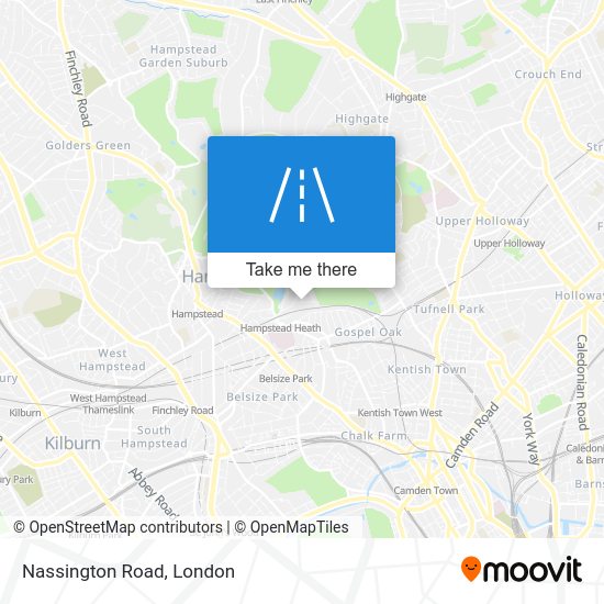 How to get to Nassington Road, Hampstead by train, Tube or bus?