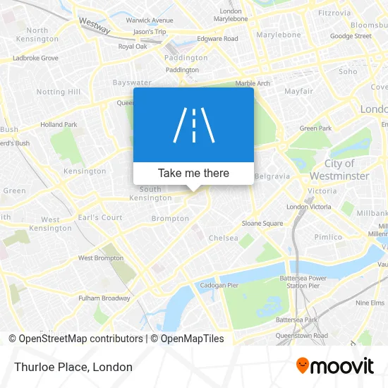 How to get to Thurloe Place, Kensington by bus, Tube or train?