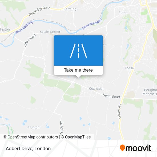How to get to Adbert Drive, Maidstone by bus or train?