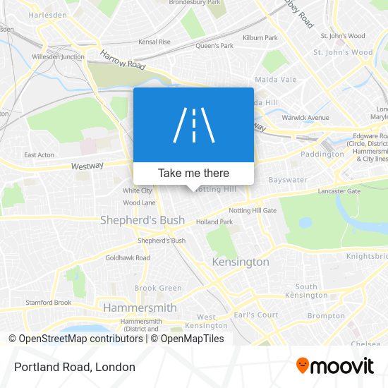 How to get to Portland Road, Notting Hill by Tube, bus or train?