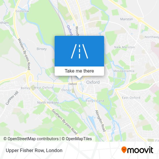 How to get to Upper Fisher Row, Oxford by bus or train?