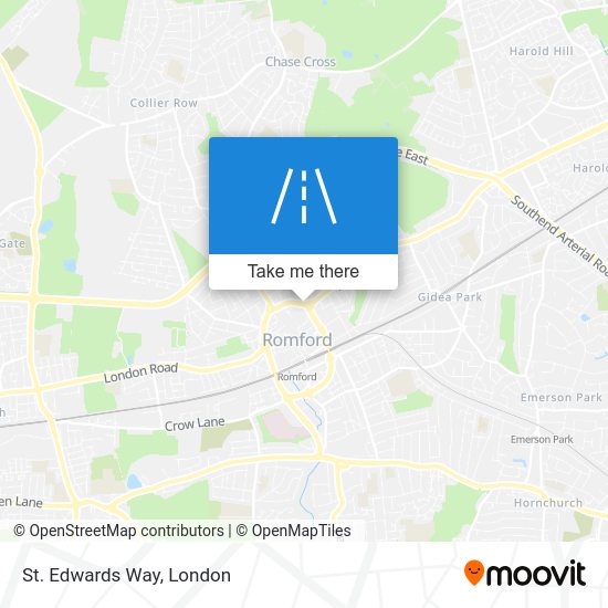 How to get to St. Edwards Way, Romford by bus, train, Tube or DLR?