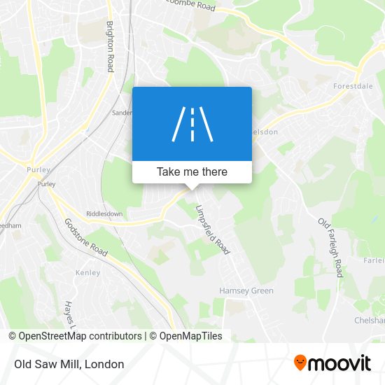 How to get to Old Saw Mill, Sanderstead by bus, train or Tramlink?