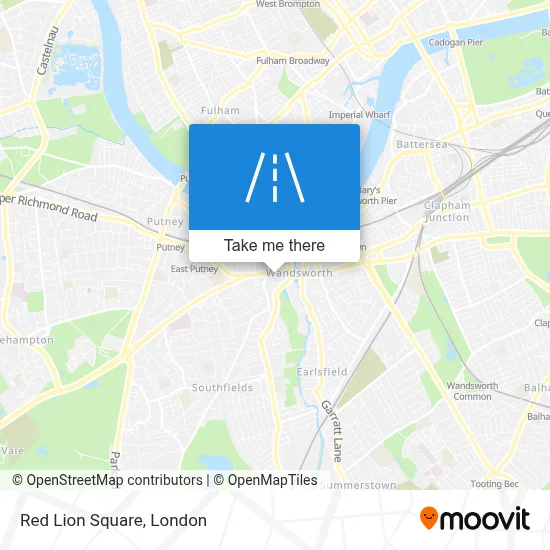 How to get to Red Lion Square, Wandsworth by bus, train or Tube?