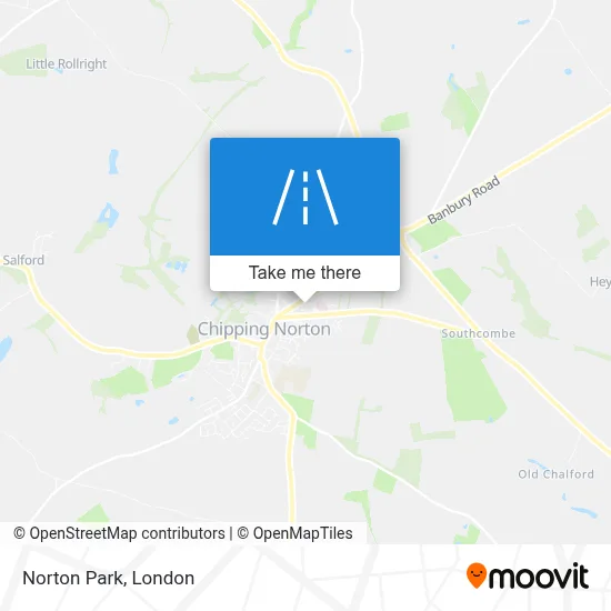 How to get to Norton Park, West Oxfordshire by bus or train?