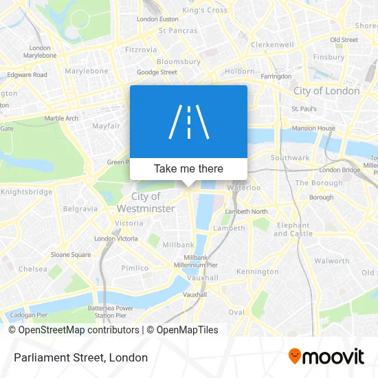 How to get to Parliament Street, Westminster by Tube, bus, train or DLR?