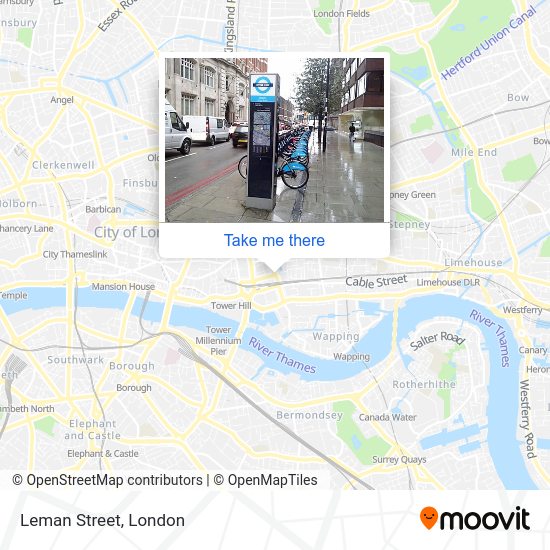 How to get to Leman Street, Whitechapel by bus, Tube, train or DLR?