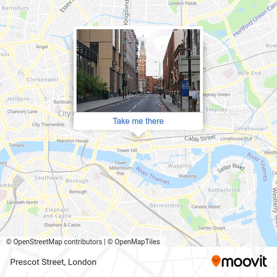 How to get to Prescot Street, Whitechapel by Tube, bus, train or DLR?