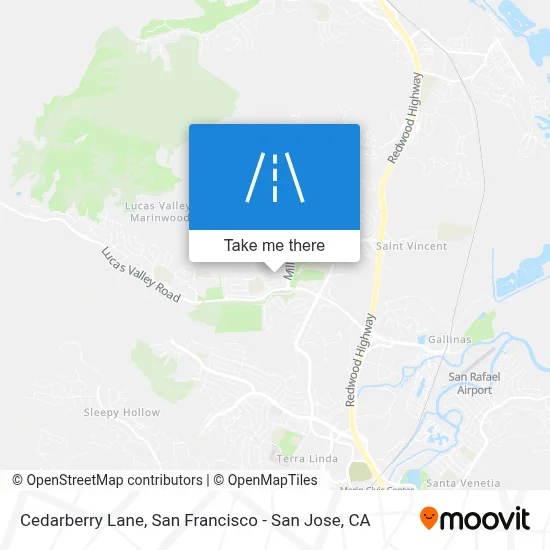 ¿Cómo llegar a Cedarberry Lane, Lucas Valley-Marinwood en autobús?