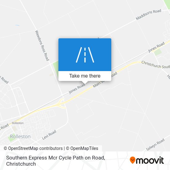 How to get to Southern Express Mcr Cycle Path on Road, Selwyn by bus?