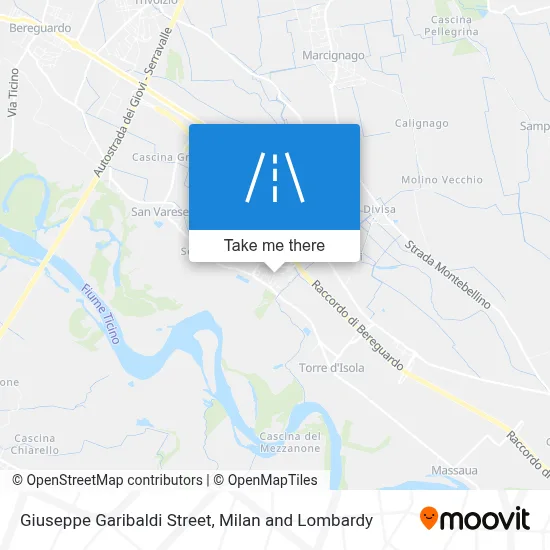 How to get to Giuseppe Garibaldi Street, Torre D' Isola by bus or train?