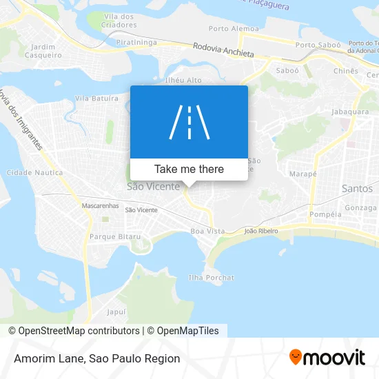 How to get to Amorim Lane, Sao Paulo Region by bus?