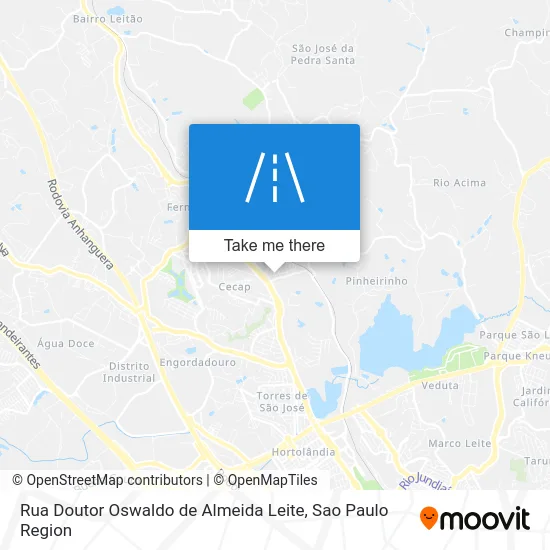 How to get to Rua Doutor Oswaldo de Almeida Leite, Jundiaí by bus or train?