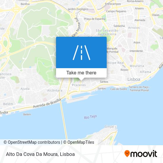 Como chegar ao Alto Da Cova Da Moura, Lisboa por autocarro, comboio ...