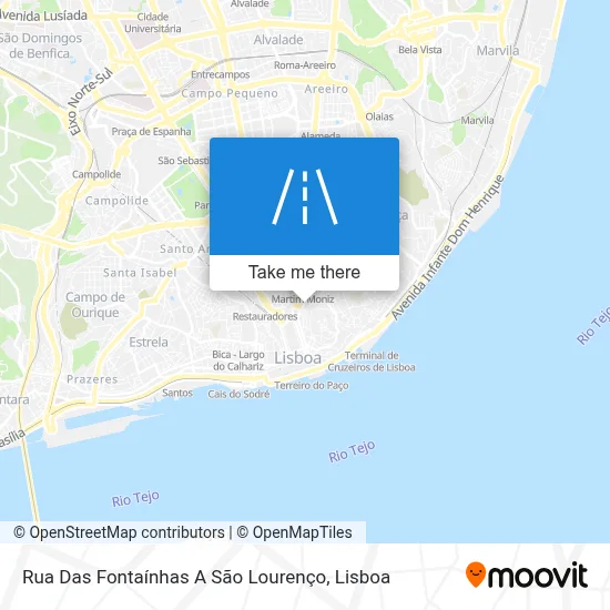 Como chegar ao Rua Das Fontaínhas A São Lourenço, Lisboa por autocarro ...