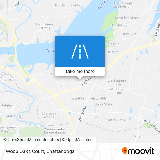 How to get to Webb Oaks Court, Chattanooga by bus?