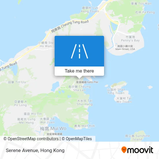 How to get to Serene Avenue, Hong Kong Islands by bus, ferry or subway?