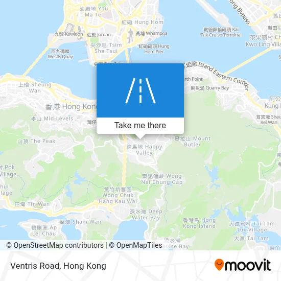 如何搭乘 巴士, 地鐵 或 輕鐵 前往灣仔 Wan Chai 雲地利道 Ventris Road？