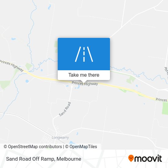 How to get to Sand Road Off Ramp, Longwarry by train or bus?