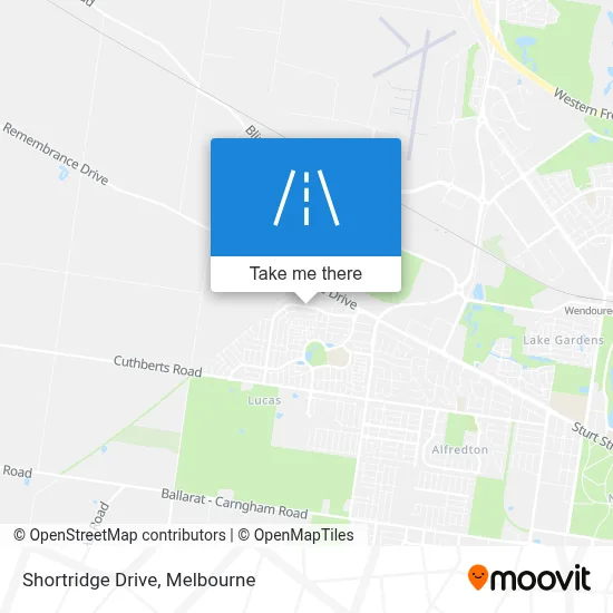 How to get to Shortridge Drive, Delacombe - Bal by bus or train?