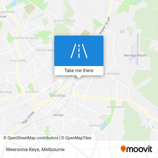 How to get to Weeroona Keys in East Bendigo by Train or Bus?