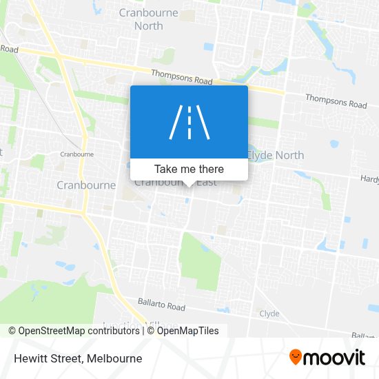 How to get to Hewitt Street, Cranbourne East - Bal by bus or train?
