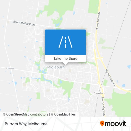 How to get to Burrora Way, Craigieburn - Bal by bus or train?