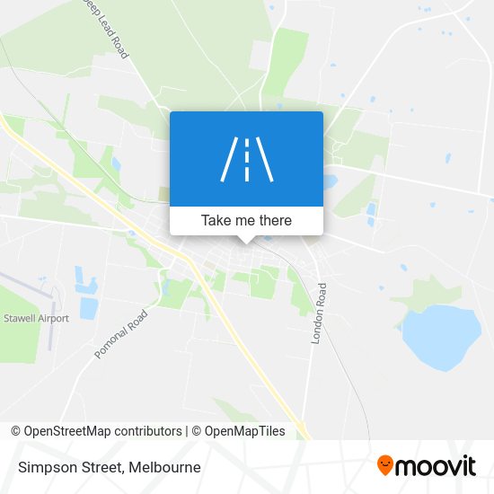 How to get to Simpson Street, Stawell by bus or train?