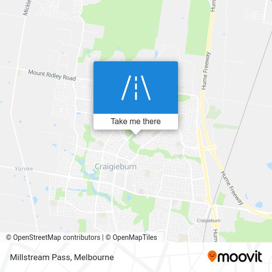 How to get to Millstream Pass, Craigieburn by bus?