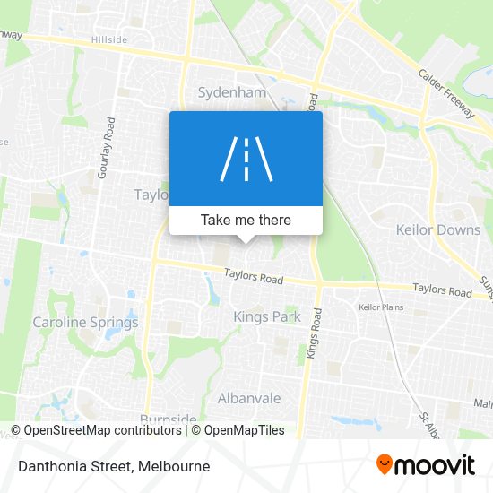 How to get to Danthonia Street, Delahey by bus or train?