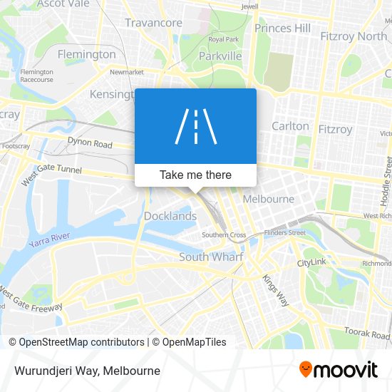 How to get to Wurundjeri Way, Docklands by train, tram or bus?
