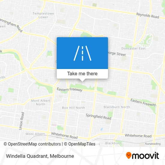 How to get to Windella Quadrant, Doncaster by bus or train?
