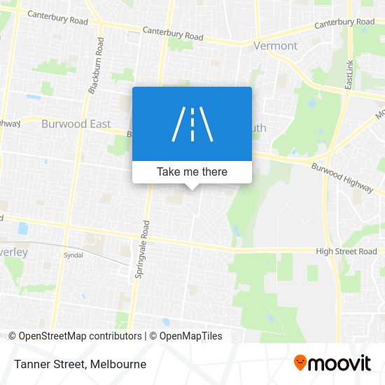 How to get to Tanner Street, Glen Waverley by bus, train or tram?