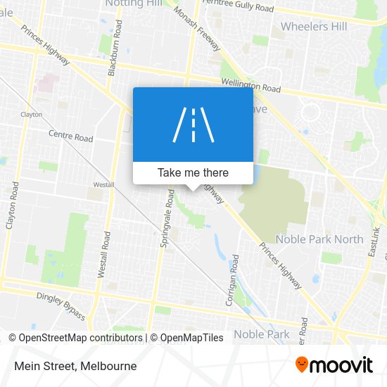 How to get to Mein Street, Springvale by bus or train?
