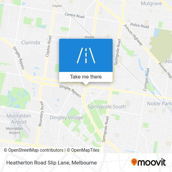 How to get to Heatherton Road Slip Lane, Springvale South by bus or train?