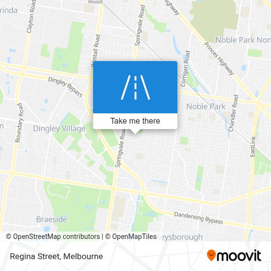 How to get to Regina Street, Springvale South by bus or train?